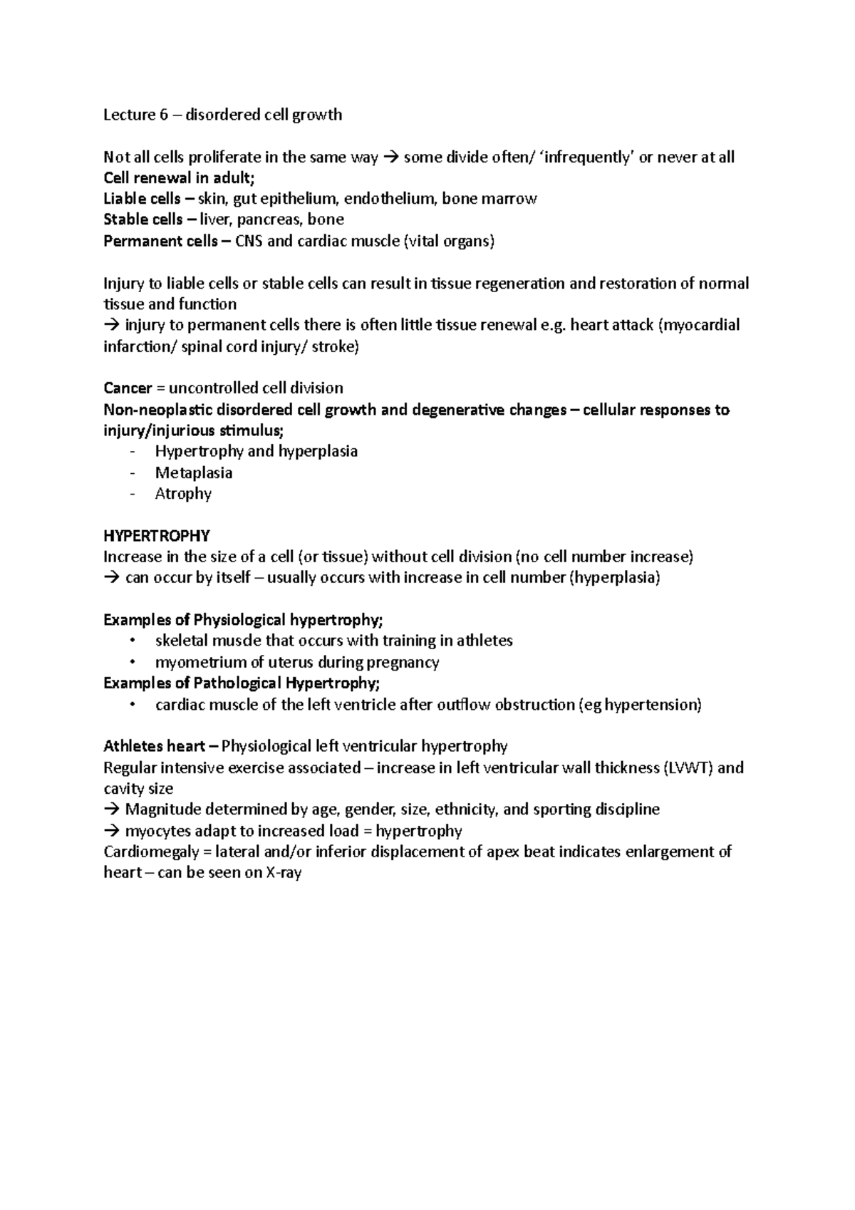 Lecture 6 - disordered cell growth - Lecture 6 – disordered cell growth ...