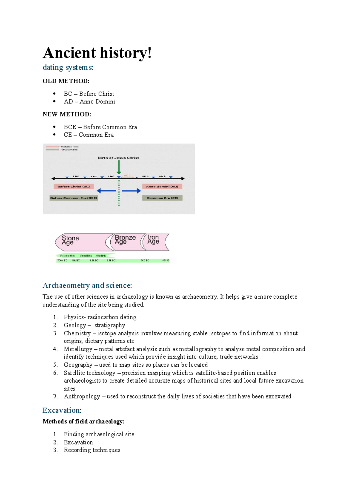 Nature of ancient history - Ancient history! dating systems: OLD METHOD ...