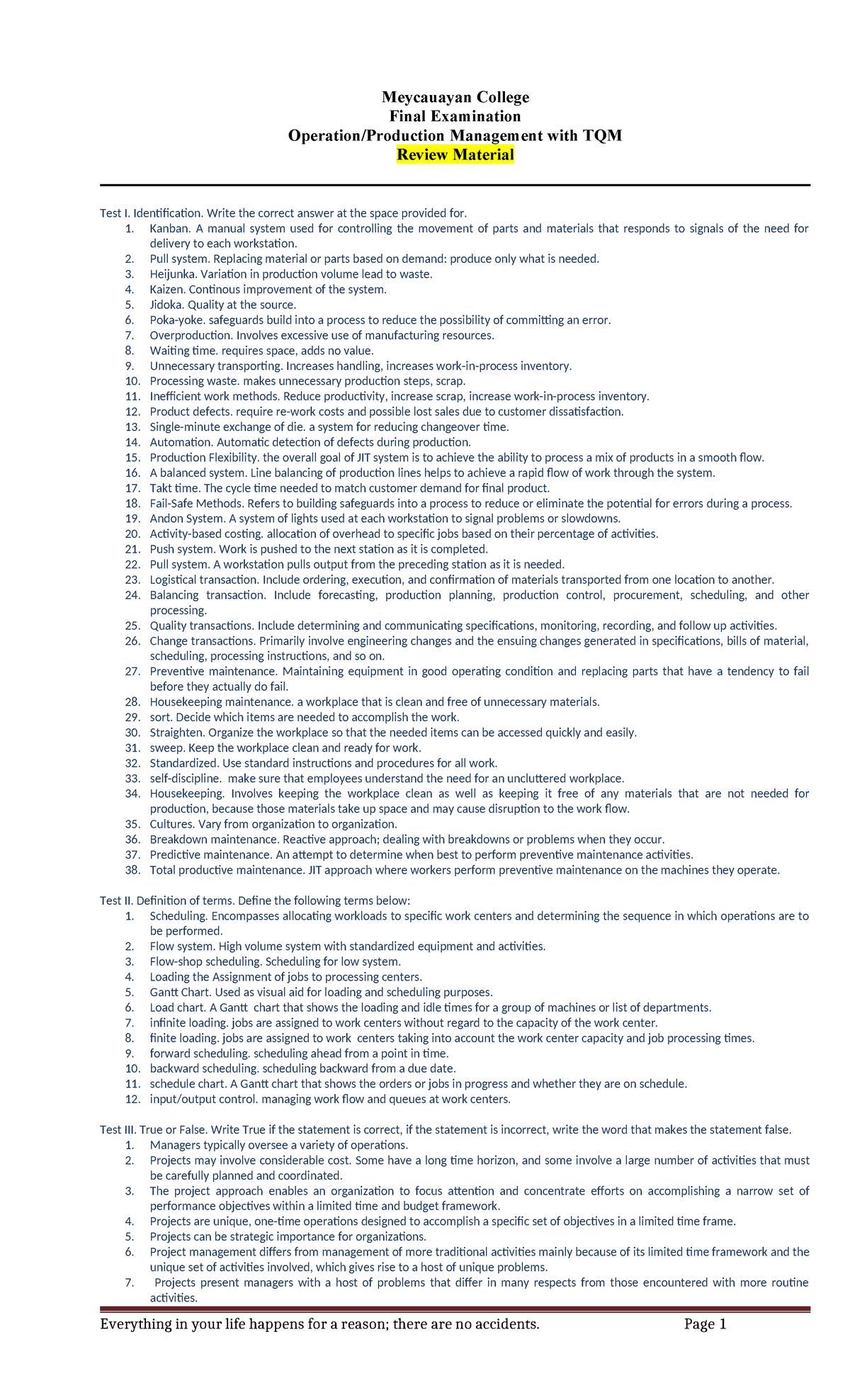 Final-Operation-MGT - dasddf - Meycauayan College Final Examination ...