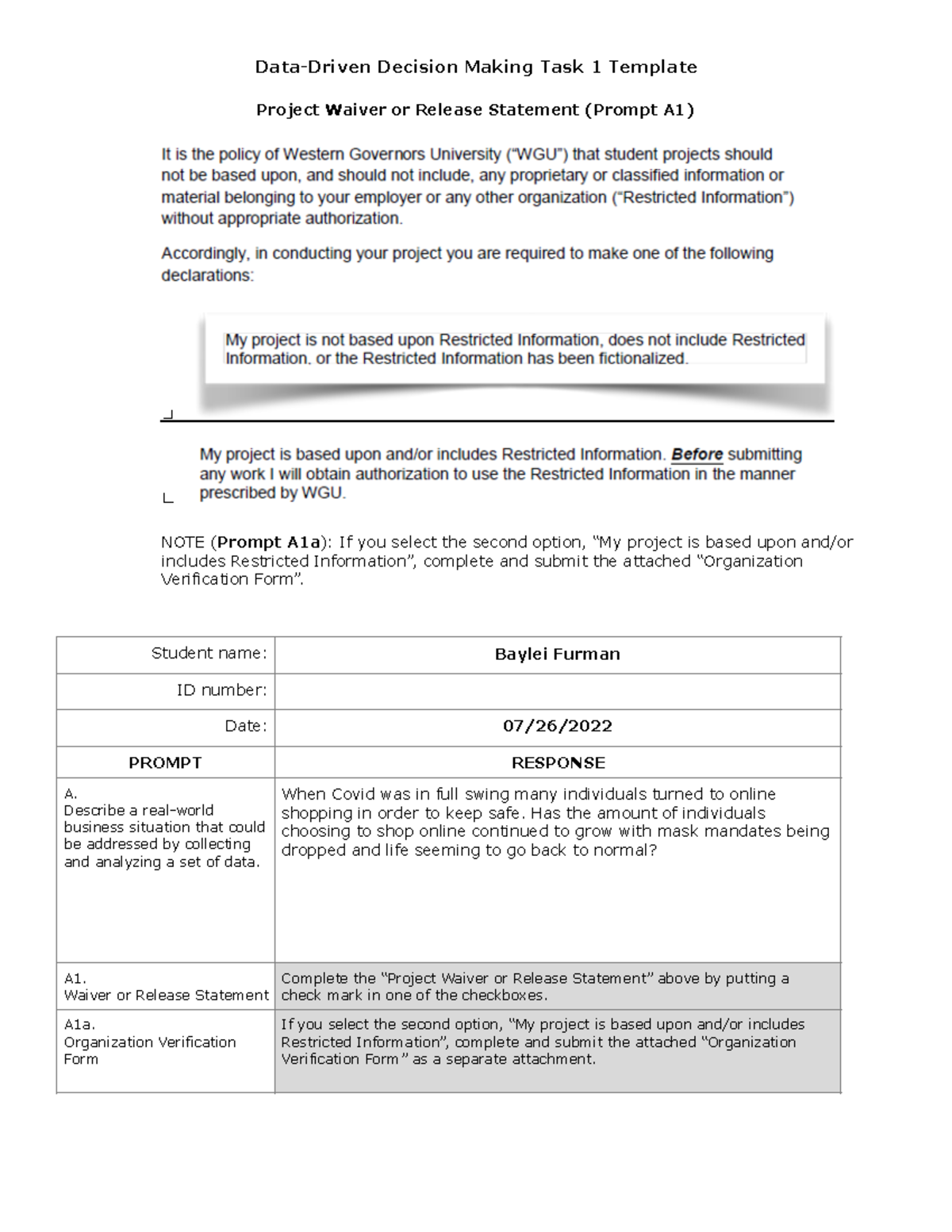 Task 1 Template edit ecommerce total sales - Data-Driven Decision Making Task 1 Template Project ...