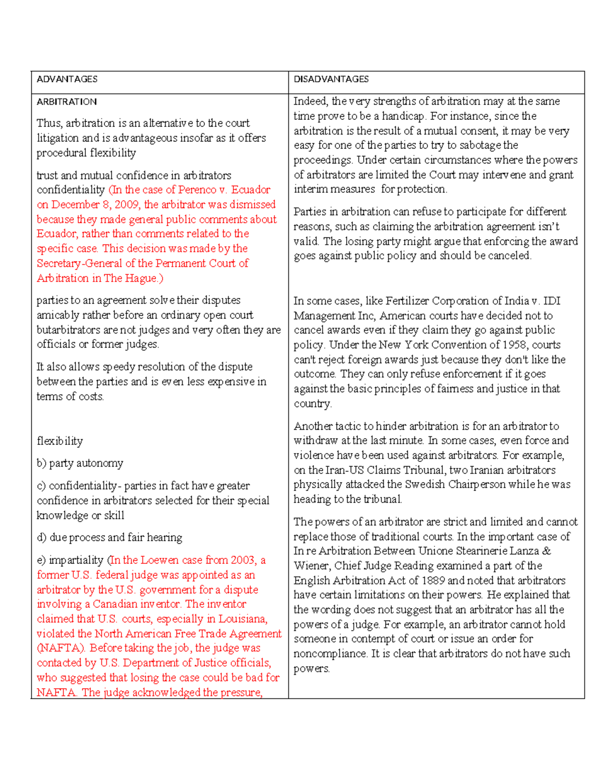ADR AND Litigation - Notes on ADR - ADVANTAGES DISADVANTAGES ...