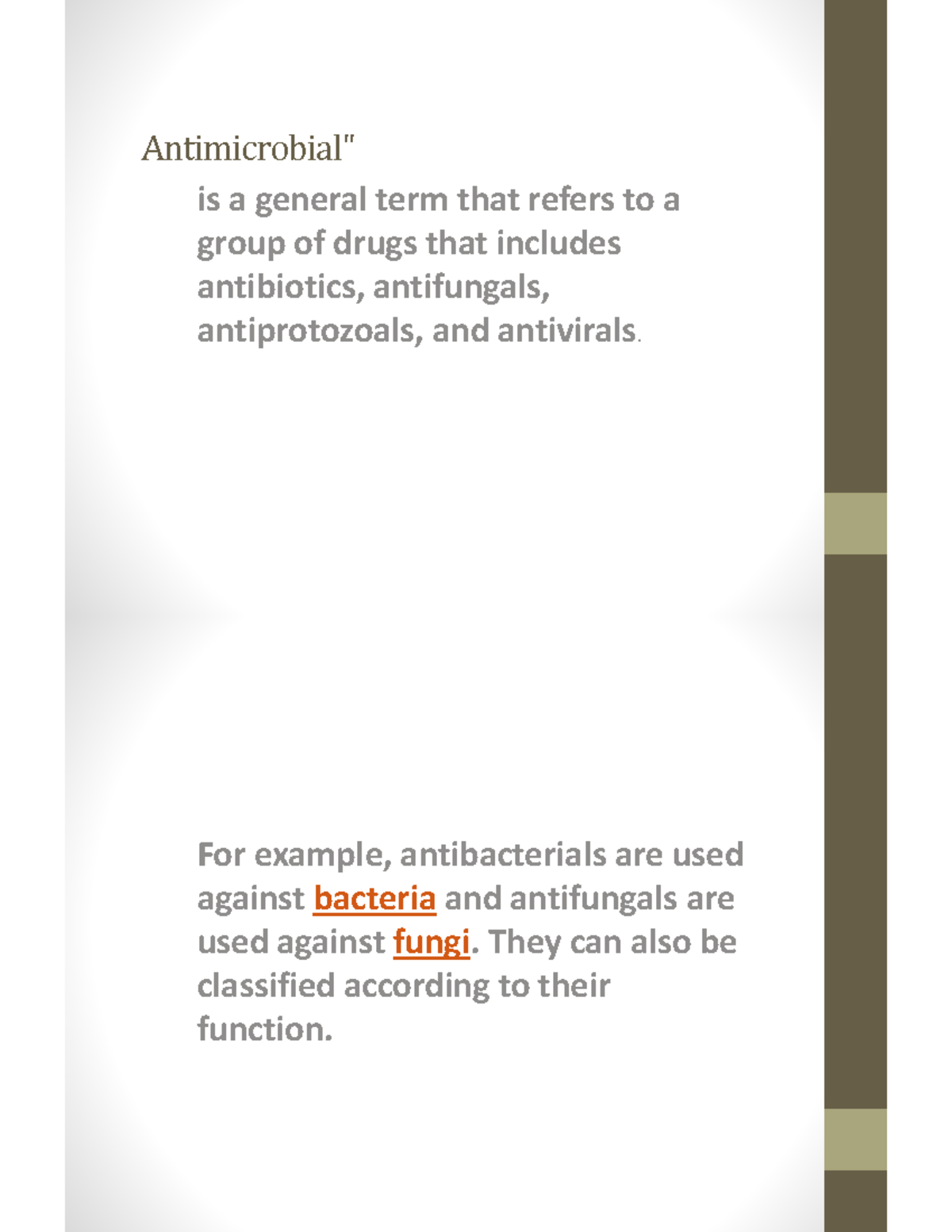 Antimicrobial - Antimicrobial" is a general term that refers to a group ...