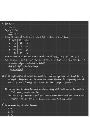 COSC 5313 Assignment 10 - RichardJohnson Ldo 455045 COSC 5313 Algorithms Assignment 10 Due - Studocu
