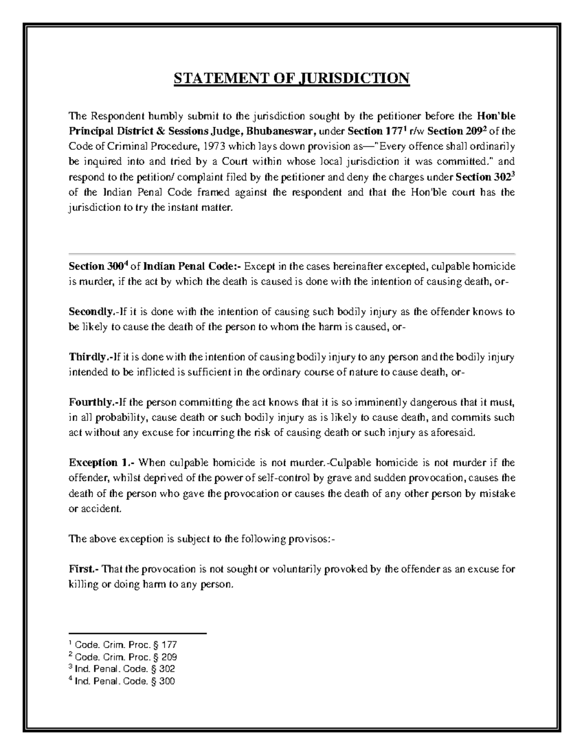 Moot - Moot memorial for Respondent - STATEMENT OF JURISDICTION The ...