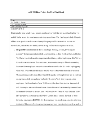 ACC 330 Project One Milestone 5-1 Paper - ACC 330 Module Two Adjusted ...