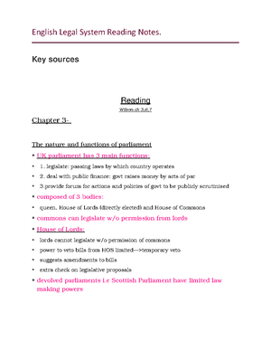 ENG Legal Systems Tutorials - LS1528 Introduction to English Legal ...