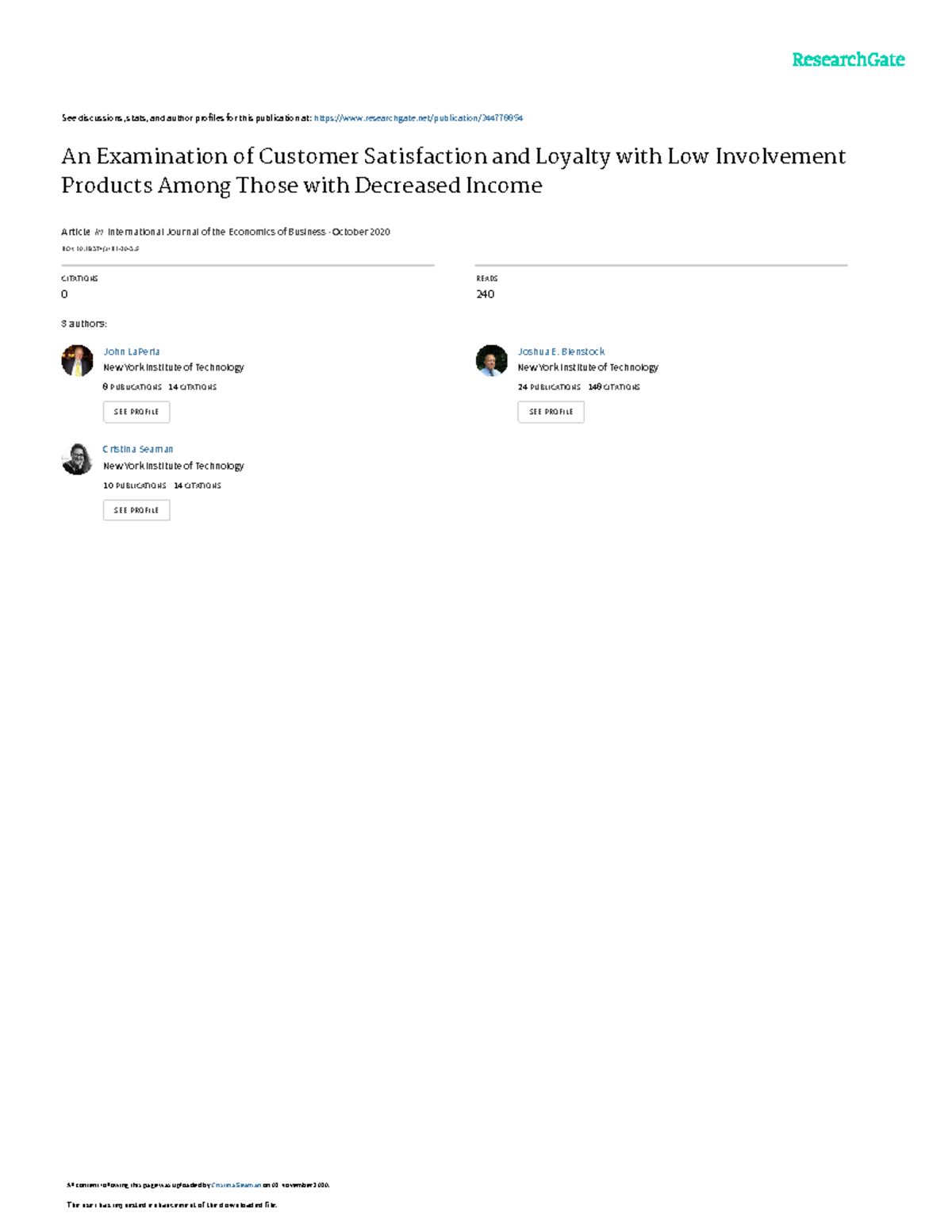 Decrease Income - See discussions, stats, and author profiles for this ...