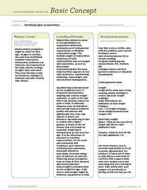 Active Learning Template Basic Concept - NUR 324 - ACTIVE LEARNING ...