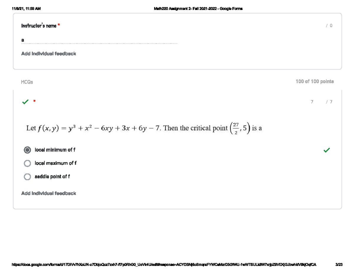 Math220 Assignment 2 Key - Probability and Statistics - Studocu