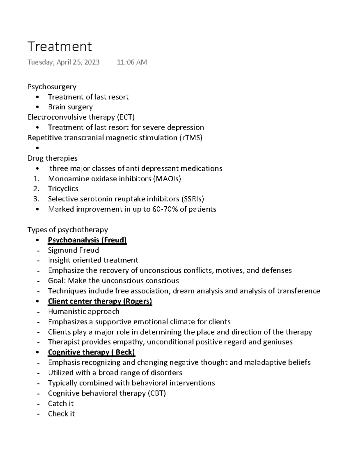 Treatment - Psychosurgery Treatment of last resort Brain surgery ...