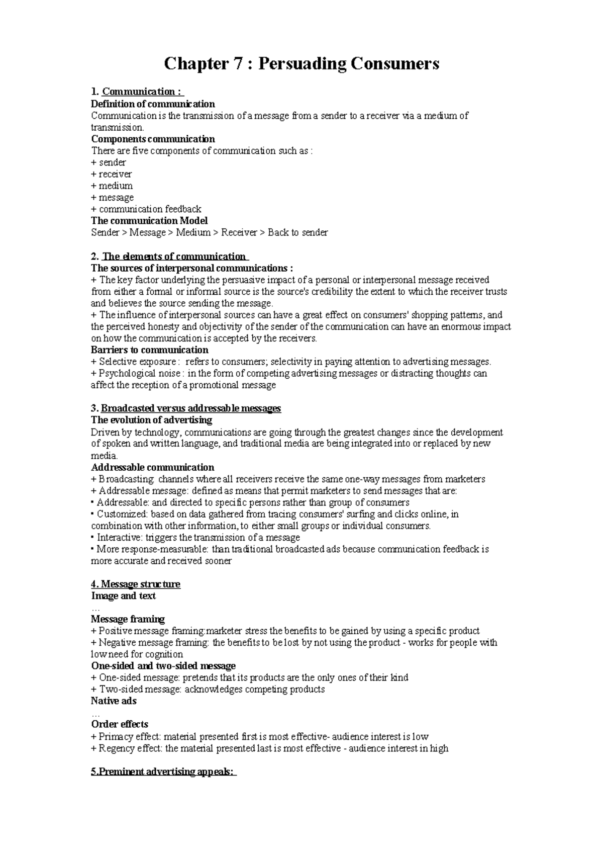 Chapter 7.docx Group 6 - Chương 7 sgk - Chapter 7 : Persuading ...