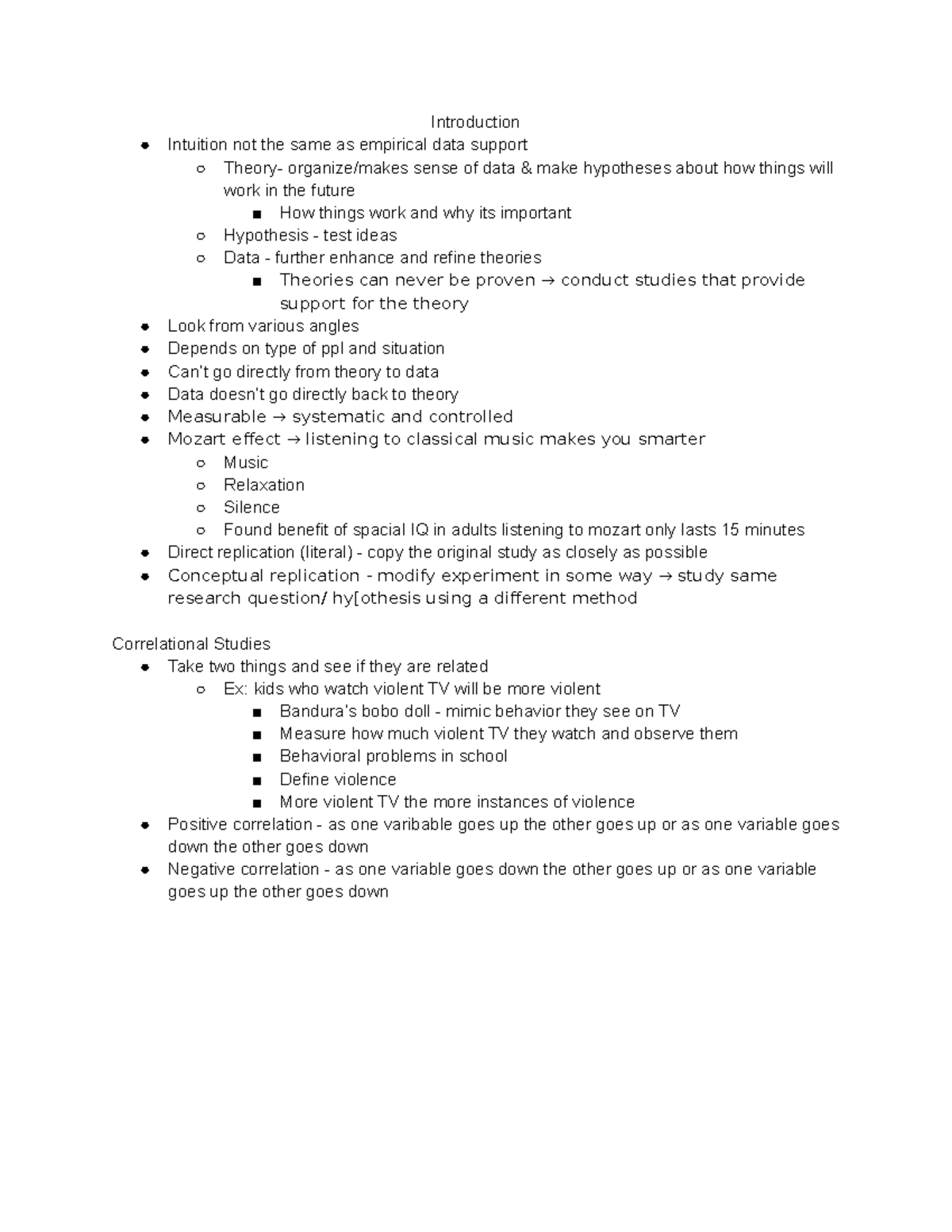 Psych 100b Introduction Introduction Intuition Not The Same As Empirical Data Support Theory