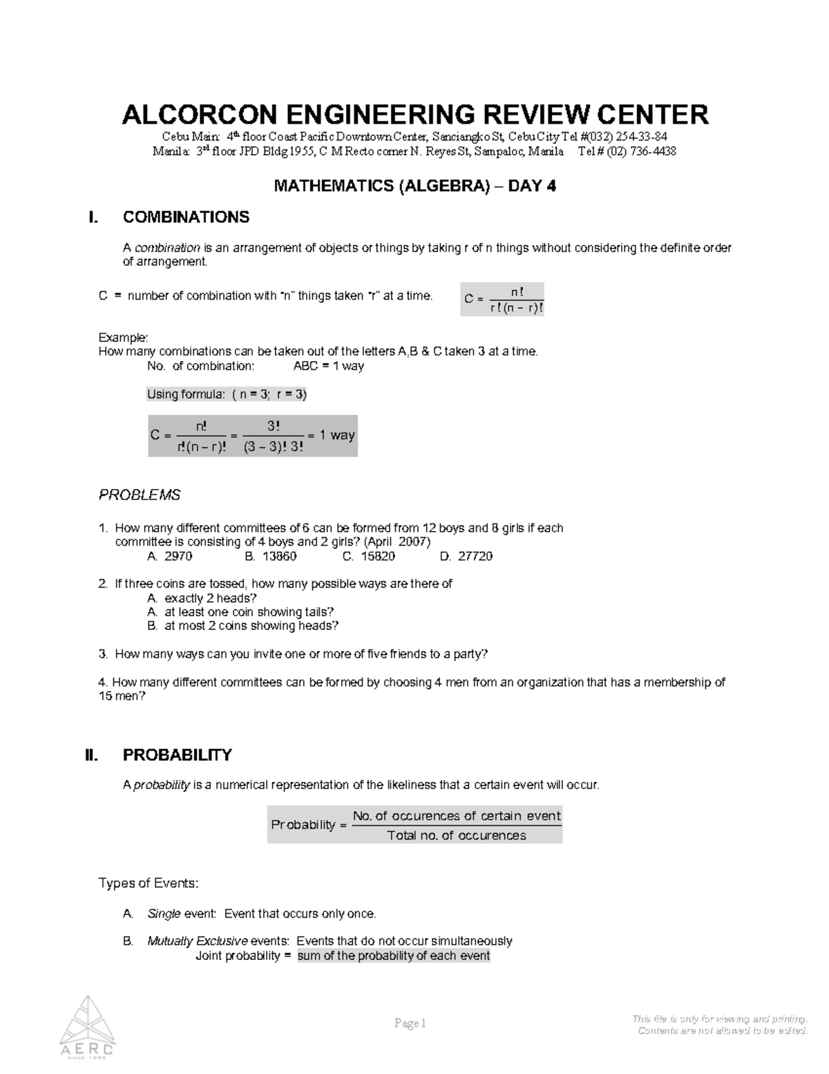 Handouts Math Day 04 - Trigonometry - This file is only for viewing and ...