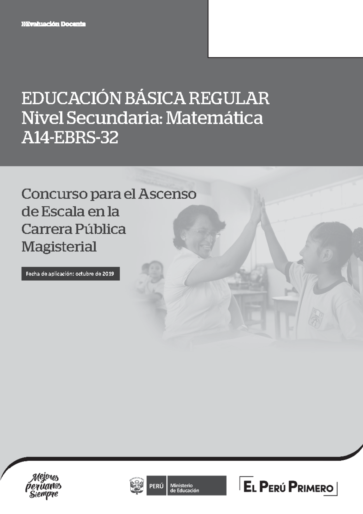 A14-EBRS-32 EBR Secundaria Matematica Forma 2 - EDUCACIÓN BÁSICA REGULAR Nivel Secundaria: - Studocu