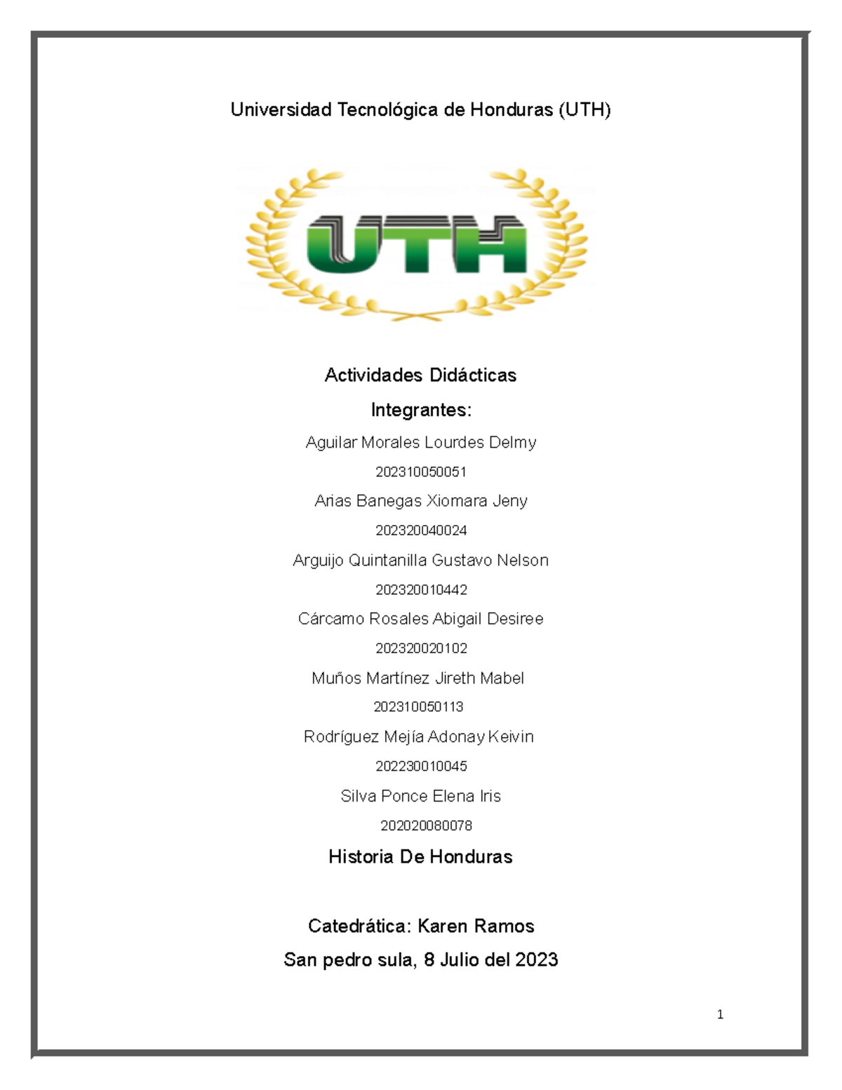 Guia Capitulo 4^J 5 y 6 - tarea - Universidad Tecnológica de Honduras (UTH) Actividades ...