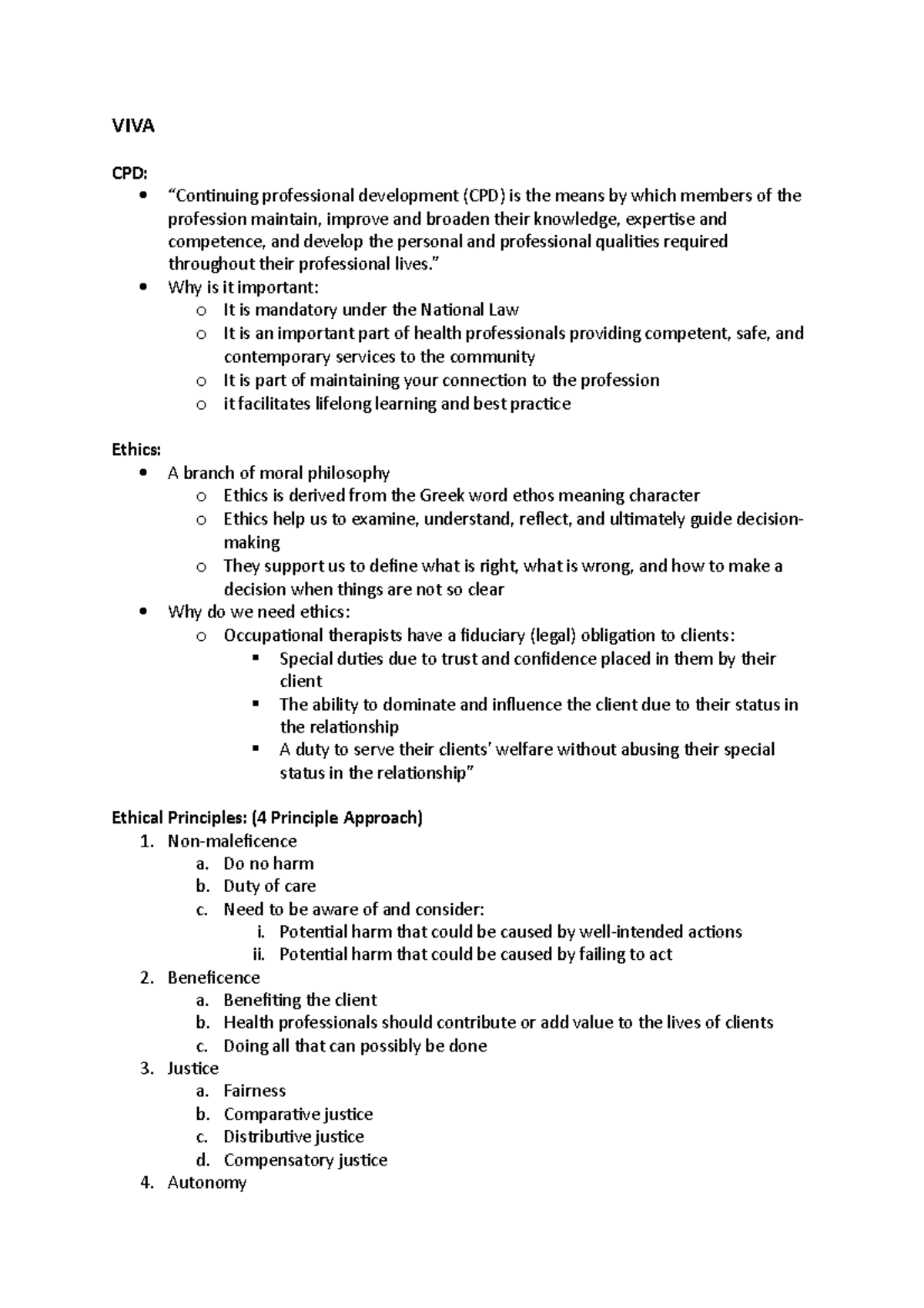 Viva Exam - Practice for exams - VIVA CPD: “Continuing professional ...
