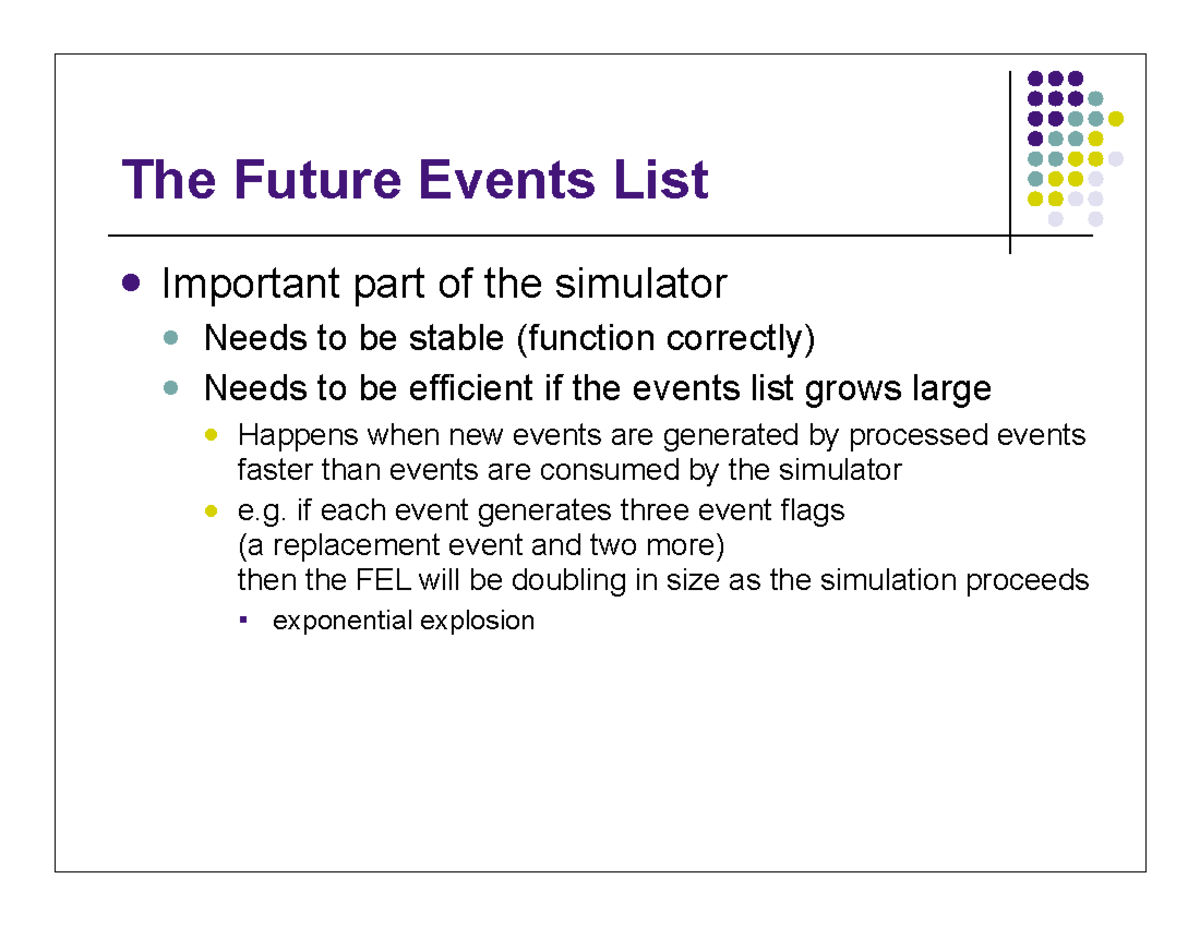 15 The Future Events List - The Future Events List ! Important part of ...