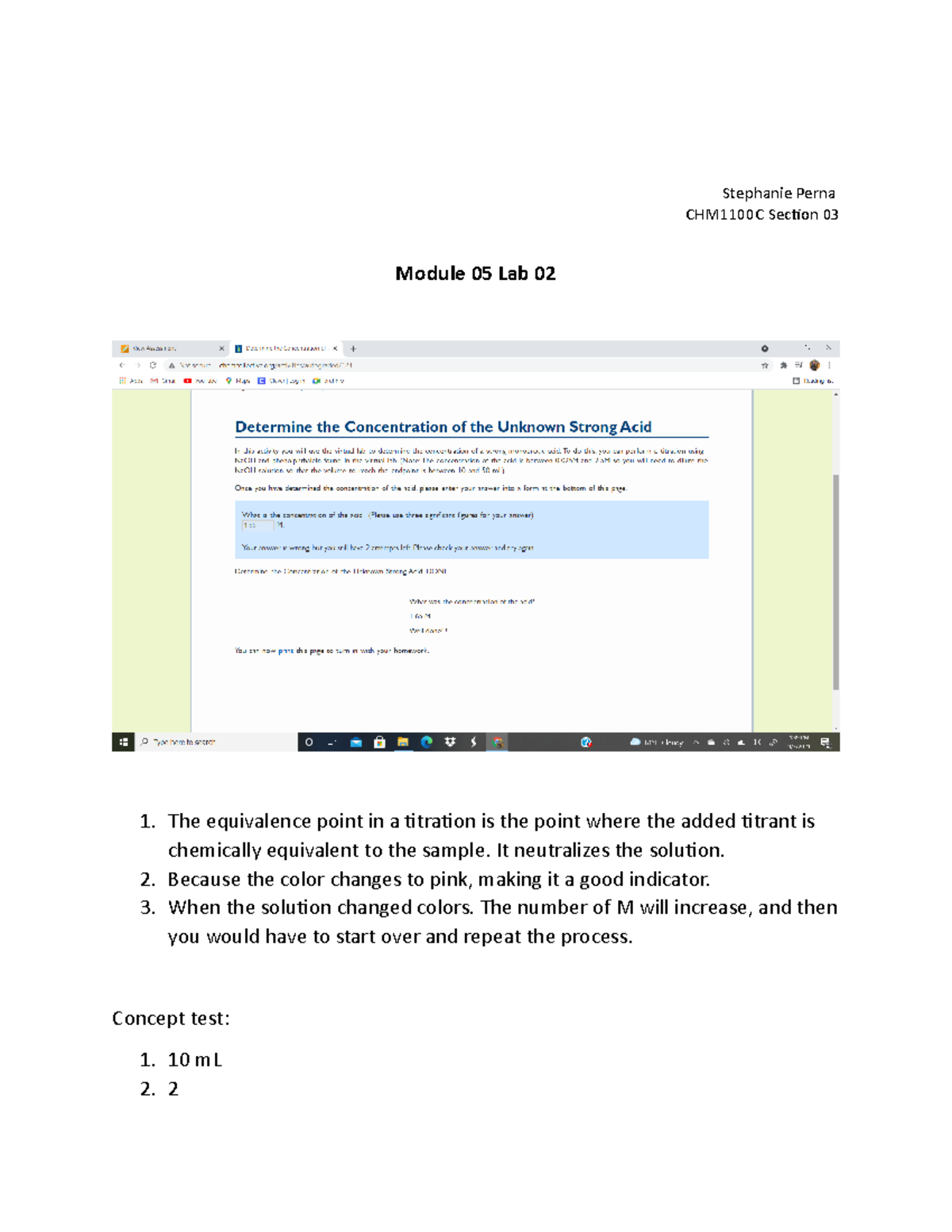 SPerna Module 05 Lab 02 - Unknown Strong Acid Lab Questions and Concept ...