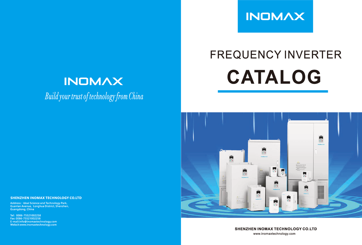 MAX500 Frequency Inverter Catalog V228 - Build your trust of technology ...