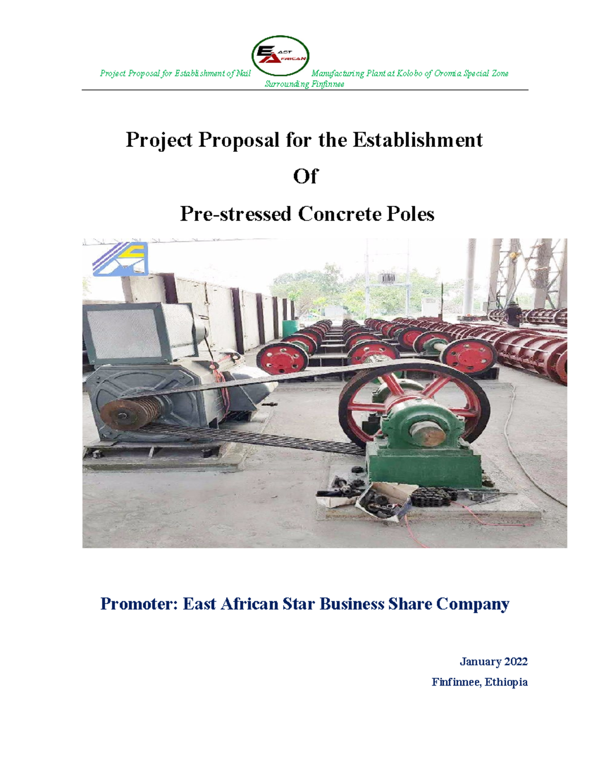 566157435 Project Proposal for the Establishment 1 - Project Proposal ...