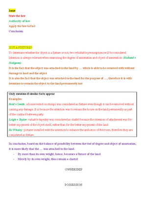 Memorandum of Advice (Structure 2021) - LLB204 - QUT - Studocu