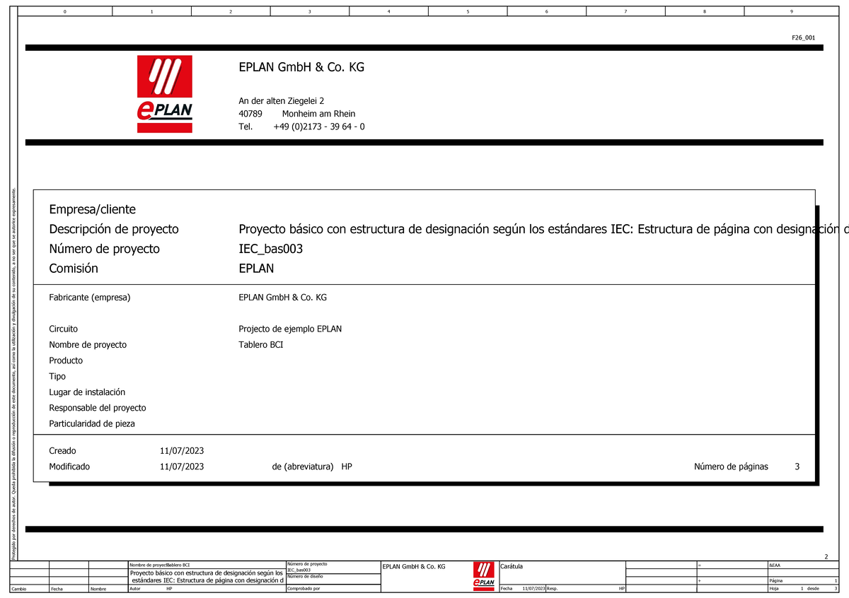 Tablero BCI - Prueba - Hoja desde Proyecto básico con estructura de designación según los ...