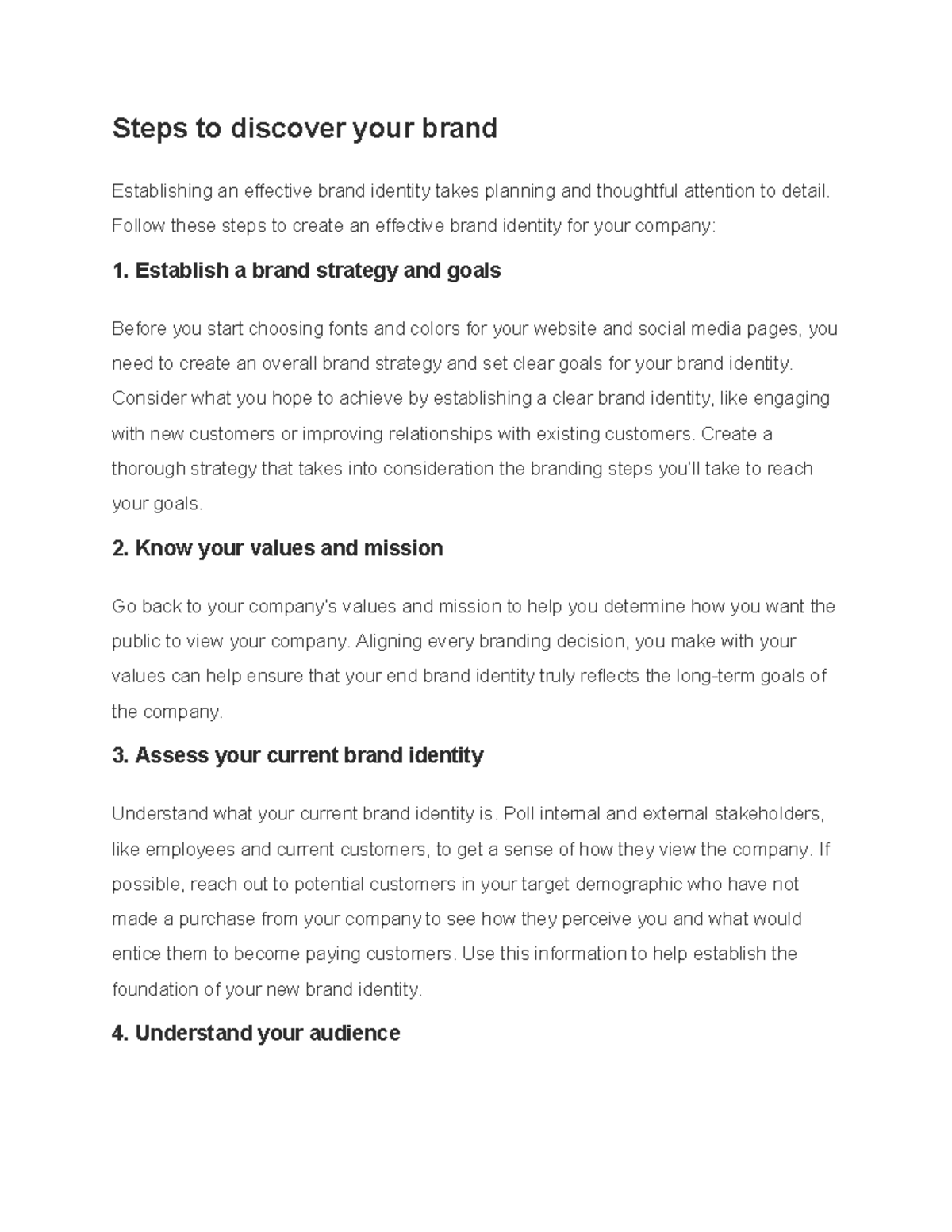 Personal branding - Steps to discover your brand Establishing an ...