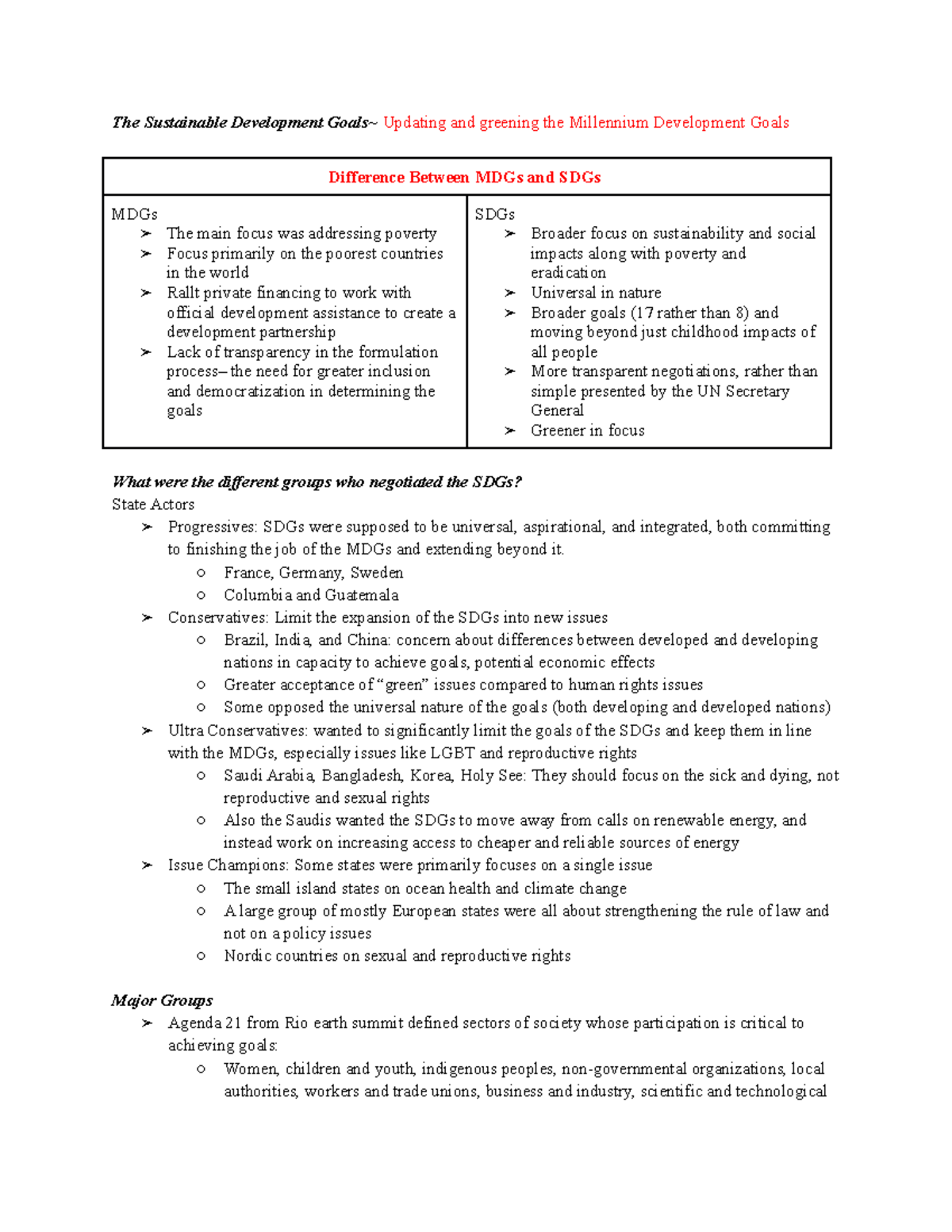 SDG Lecture Notes - The Sustainable Development Goals~ Updating and ...
