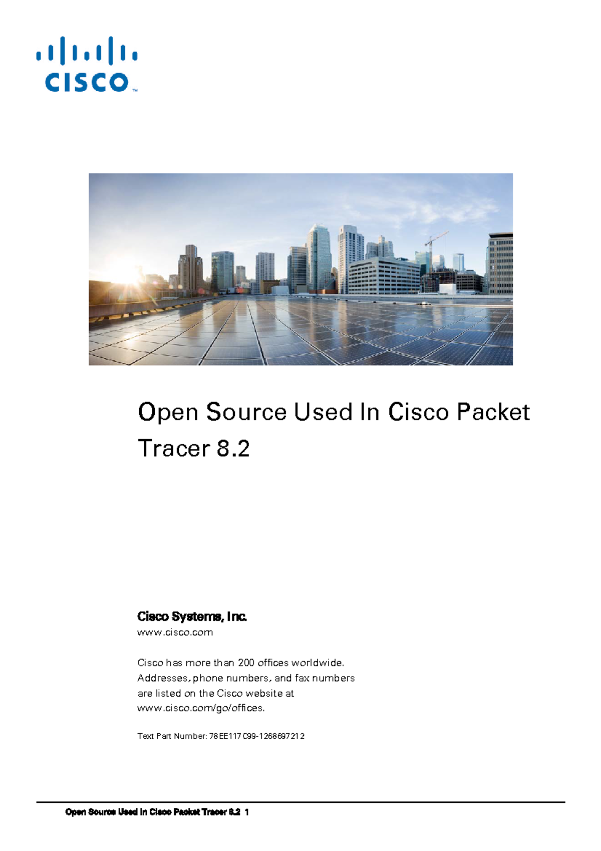 Cisco Packet Tracer 82 1656434490 Open Source Used In Cisco Packet