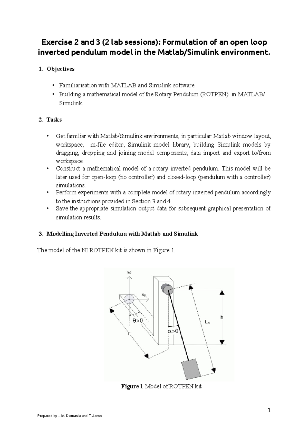 Instruction Lab2 3 - see notice - Exercise 2 and 3 (2 lab sessions ...