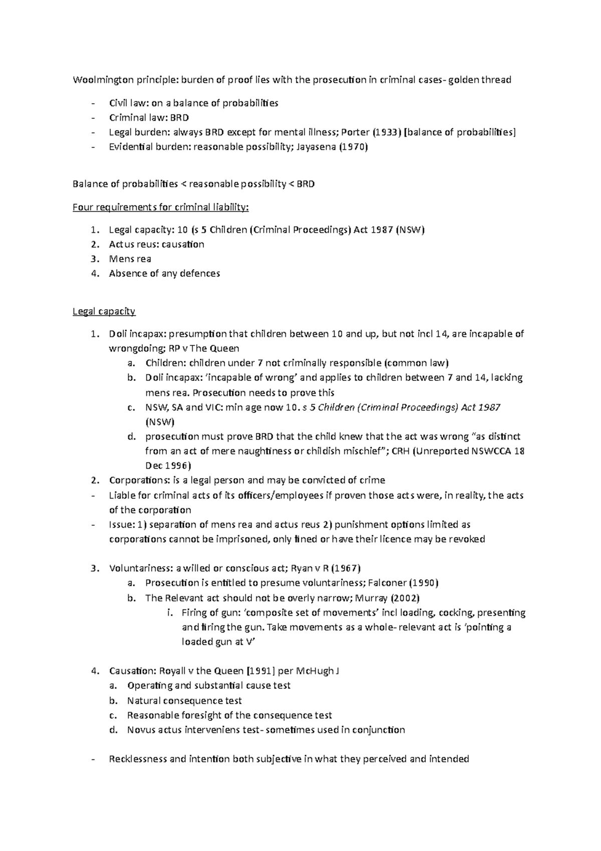 Primary - Basic knowledge pivotal to the whole course - Woolmington ...