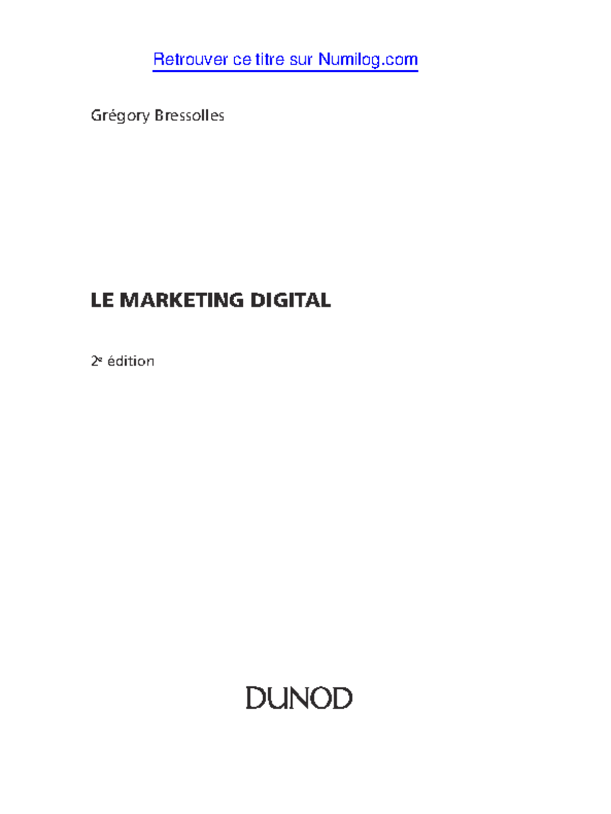 9782100746958 - Première partie – Introduction au marketing. Cours sur les bases du marketing ...