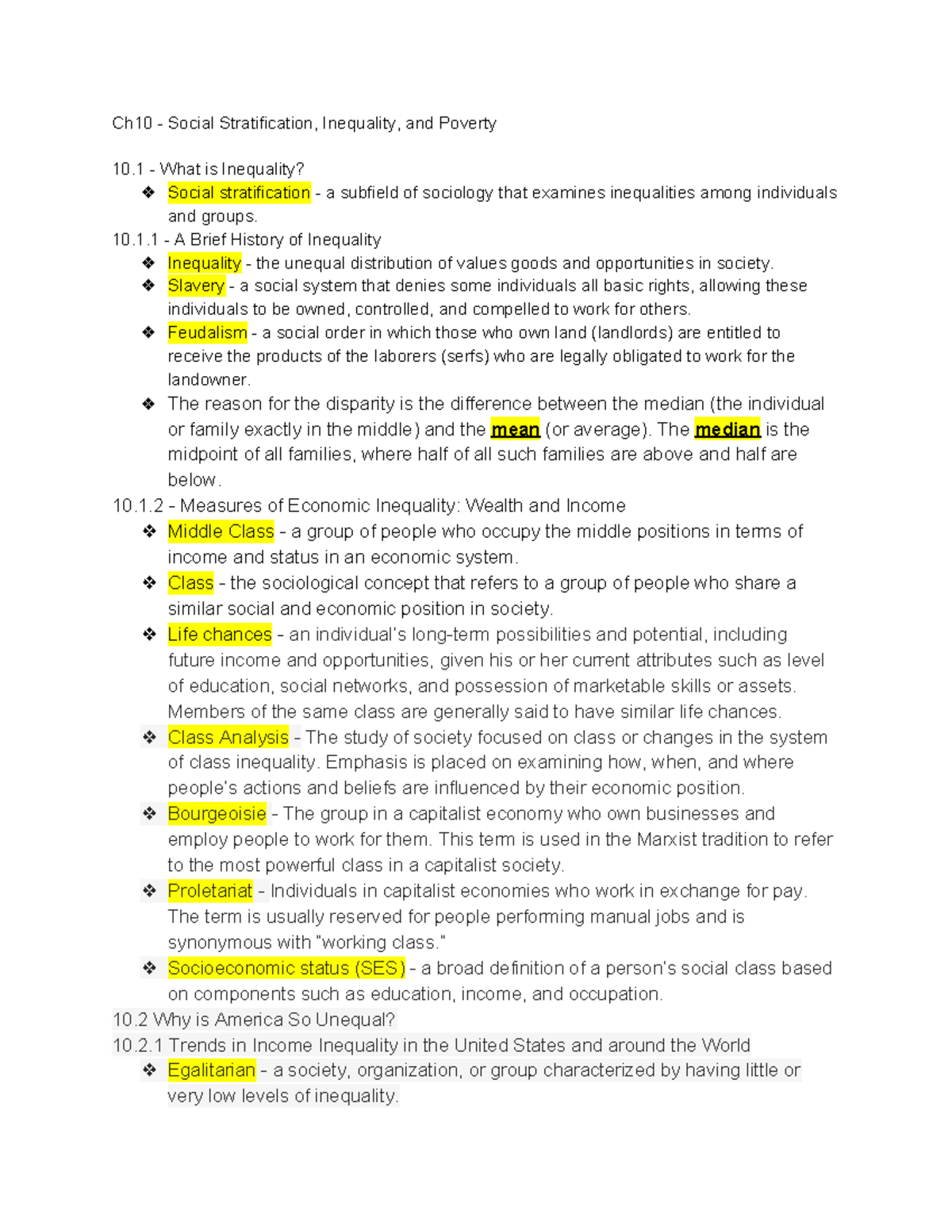 TSP CH10 - Ch10 Social Stratification, Inequality, and Poverty 10 What ...