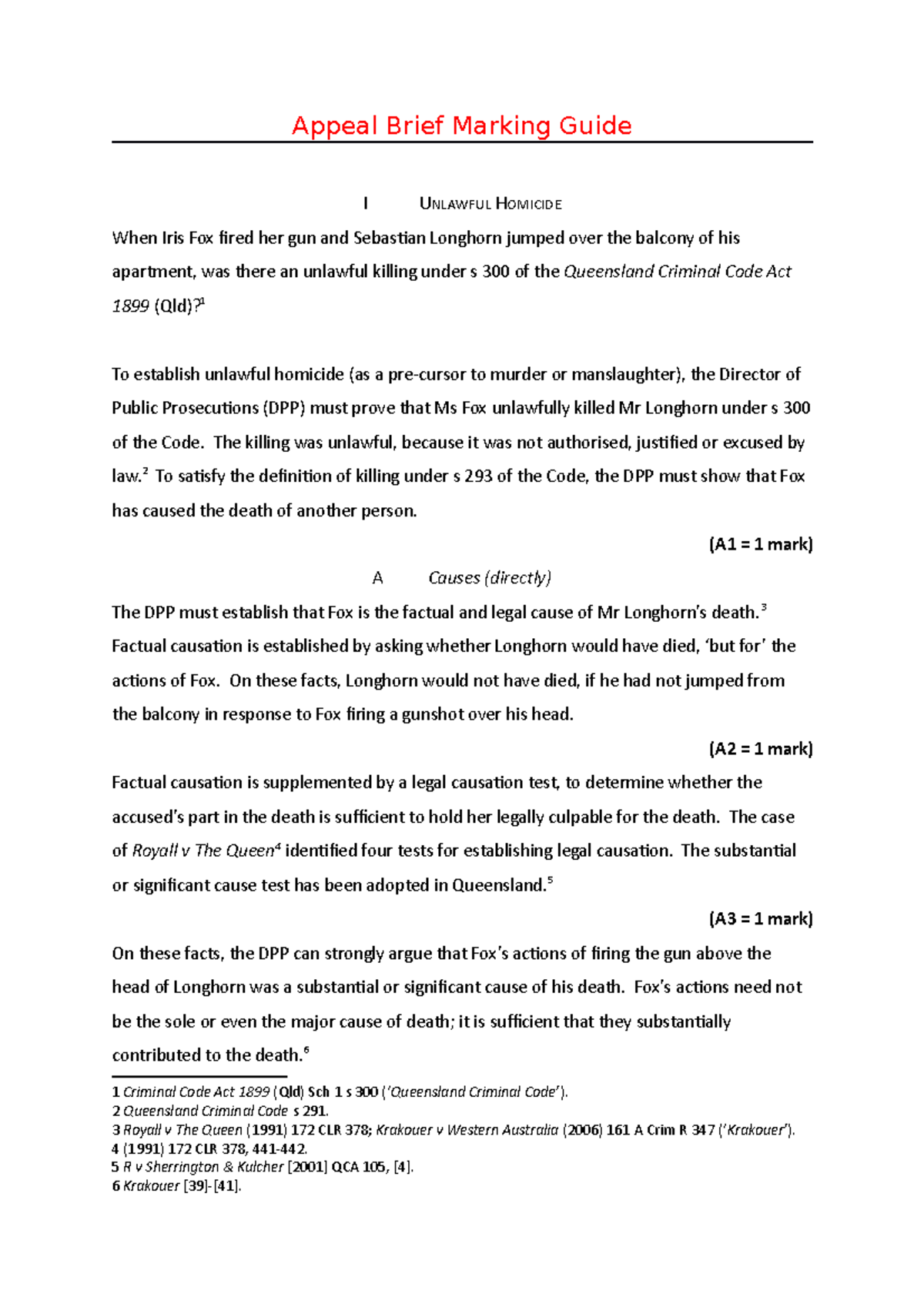 LLB106 Appeal Brief Marking Guide 2022 - Appeal Brief Marking Guide I ...