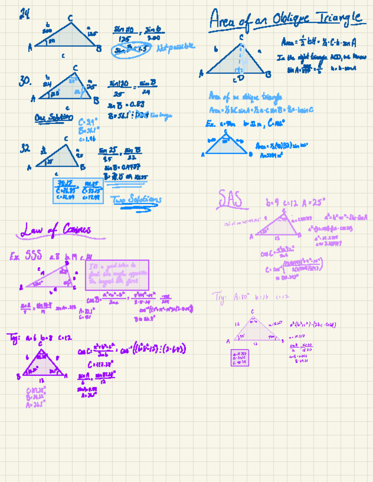 Trigonometry Basics 24 B C 1 200 Aofgue Triangle A 110 Is