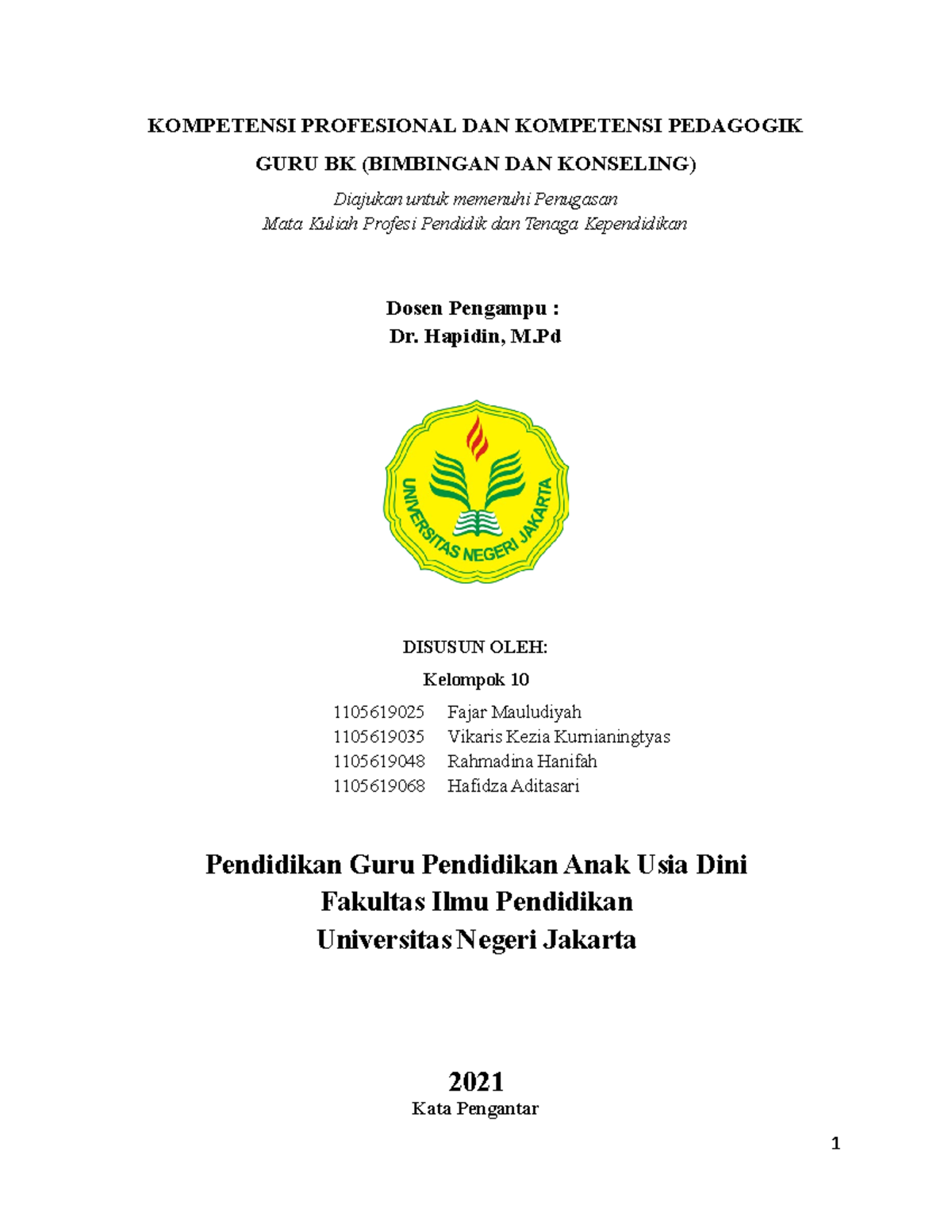 PPTK Kompetensi Profesional Dan Kompetensi Pedagogikguru Bk ...