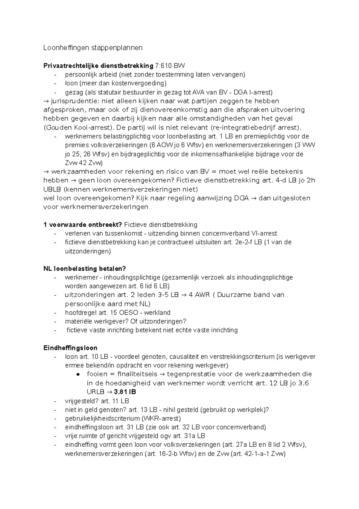 Loonheffingen stappenplannen - Loonheffingen stappenplannen ...