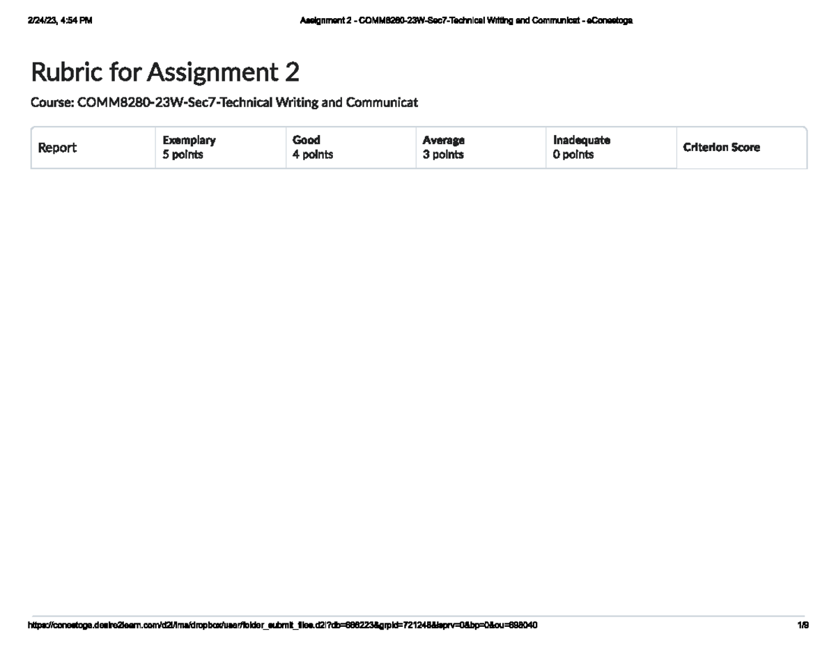 Assignment 1 Tecnical writing - 1509 - Studocu