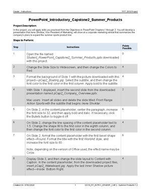 Excel 3f Benefit Analysis Instructions - Grader - Instructions Excel 