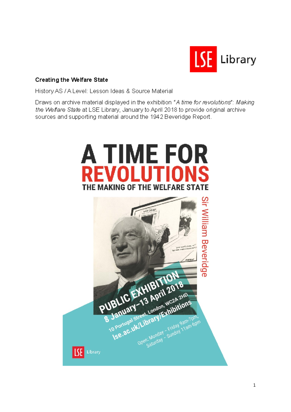 Beveridge Report A AS Level Teachers Notes - Creating the Welfare State ...