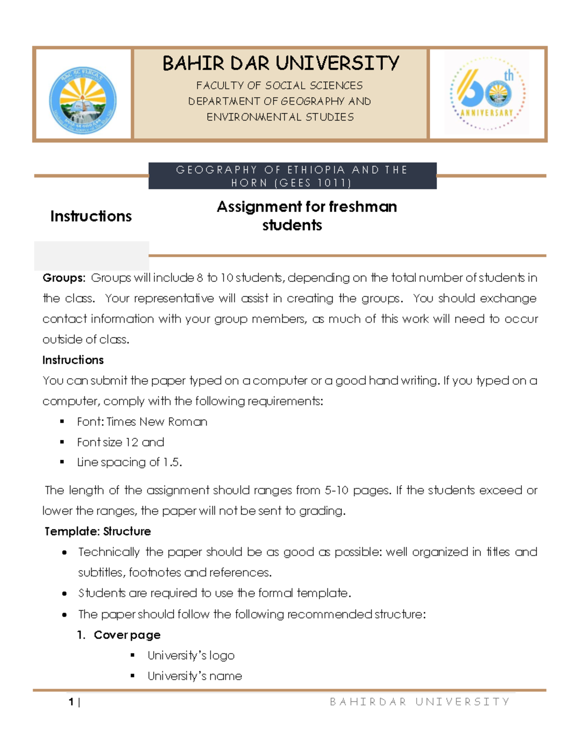 Ge Es 1011 Assignment - Geography Chapter 3 lecture notes powerpoint ...