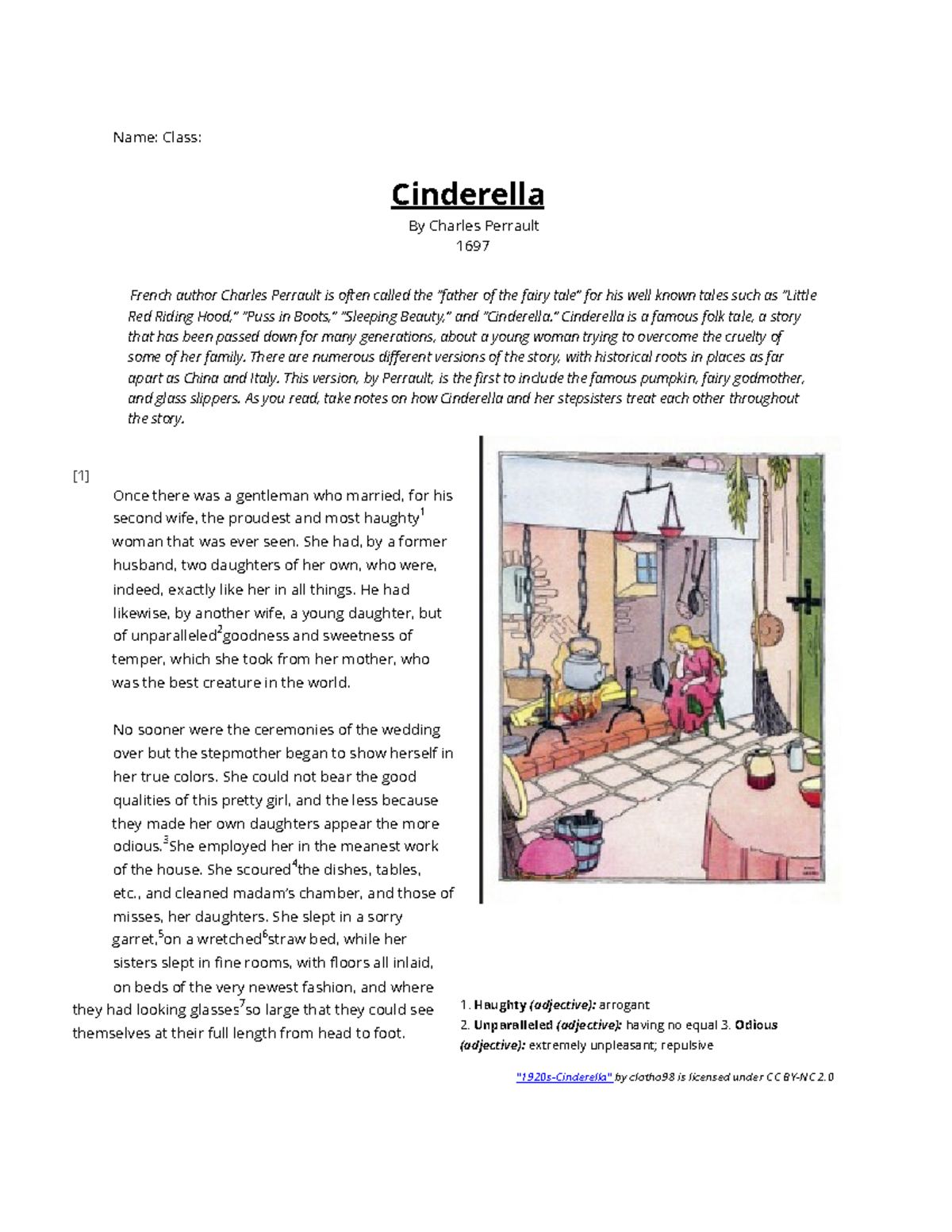 Correos electrónicos G7ELAR.W5 - Name: Class: Cinderella By Charles ...