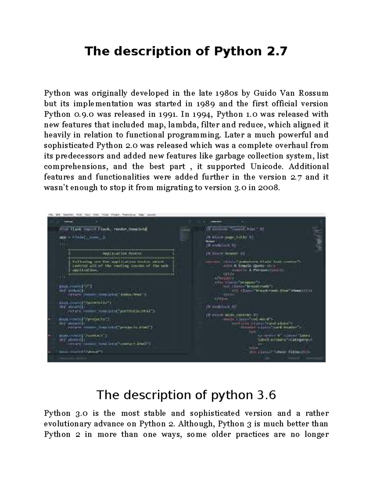 The description of Python 2 - Network - Studocu