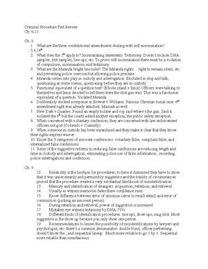 Criminal Law study sheet 1 - CRIMINAL LAW: STUDY SHEET FOR 1st EXAM ...