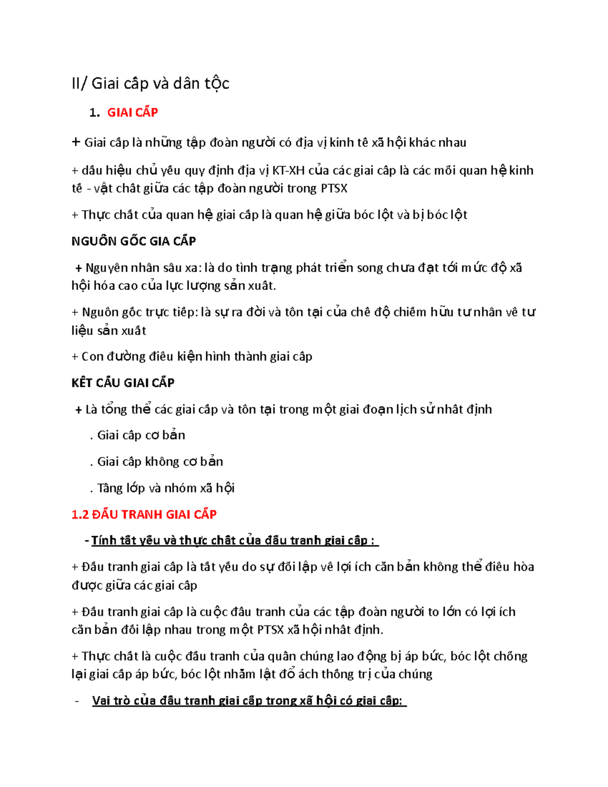 đấu tranh giai cấp - Giáo trình Kinh tế Chính trị Mác - Lênin - II ...