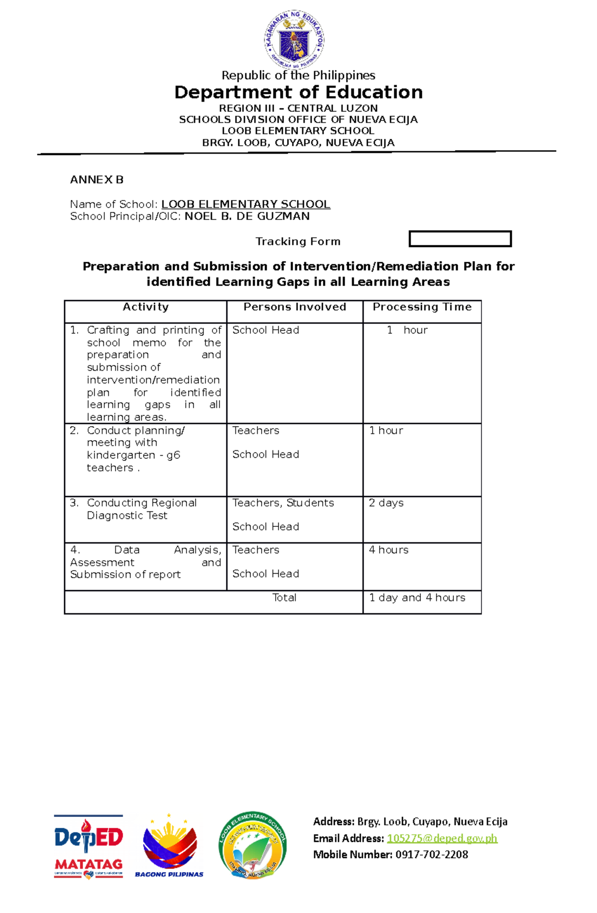Annex B 23 - REFERENCE MATERIALS FOR M AND E - Republic of the ...