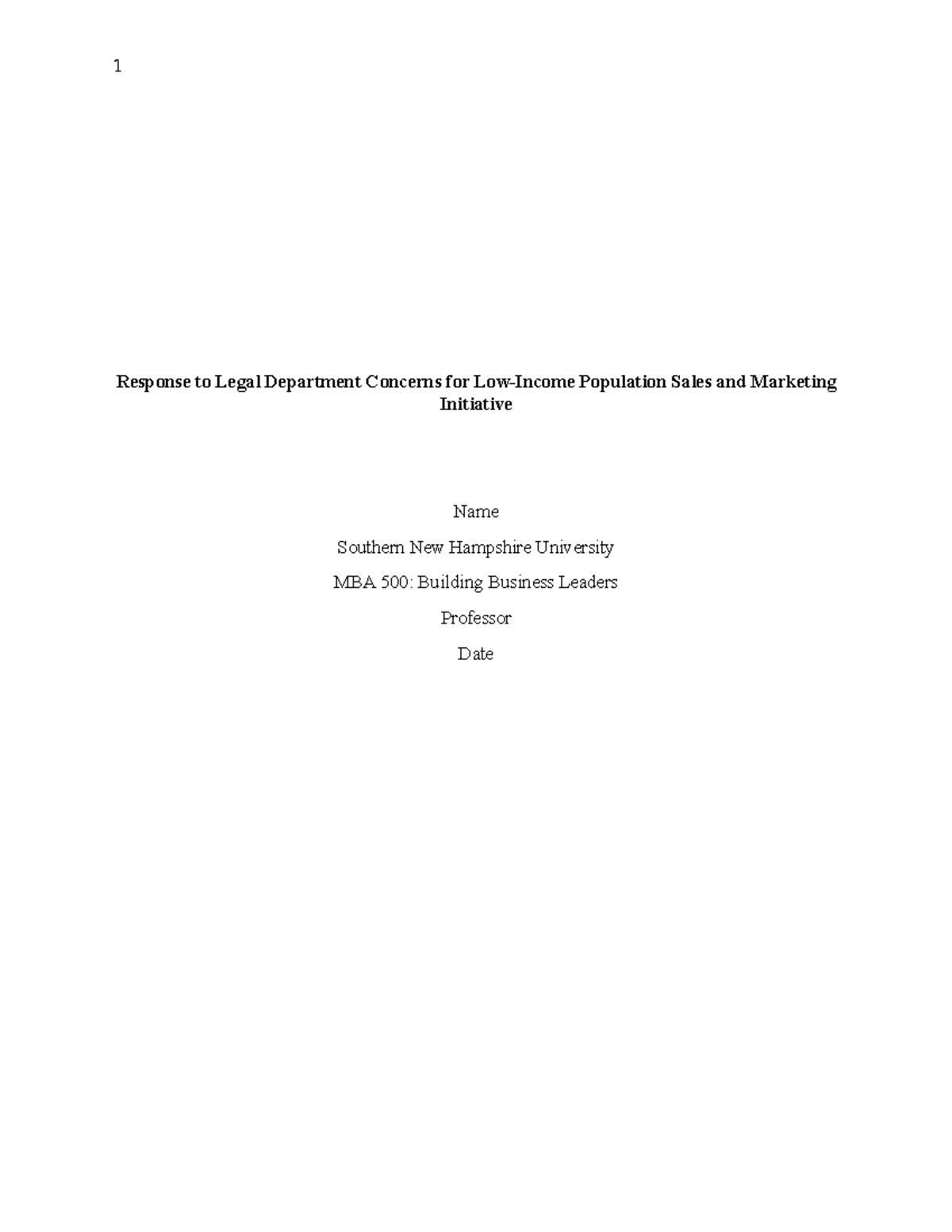 7-2 Memo - Module 7 Memo - Response to Legal Department Concerns for ...