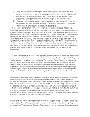 CDEV 120 Class notes Oct 15 - CDEV 120 Special Education TK- Module 4 ...