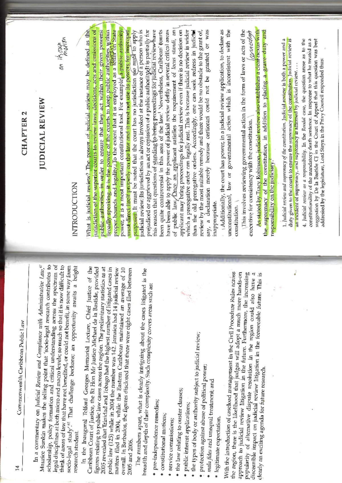 Admin Judicial Review - Fiadjoe Book Chapter - Administrative Law - Studocu