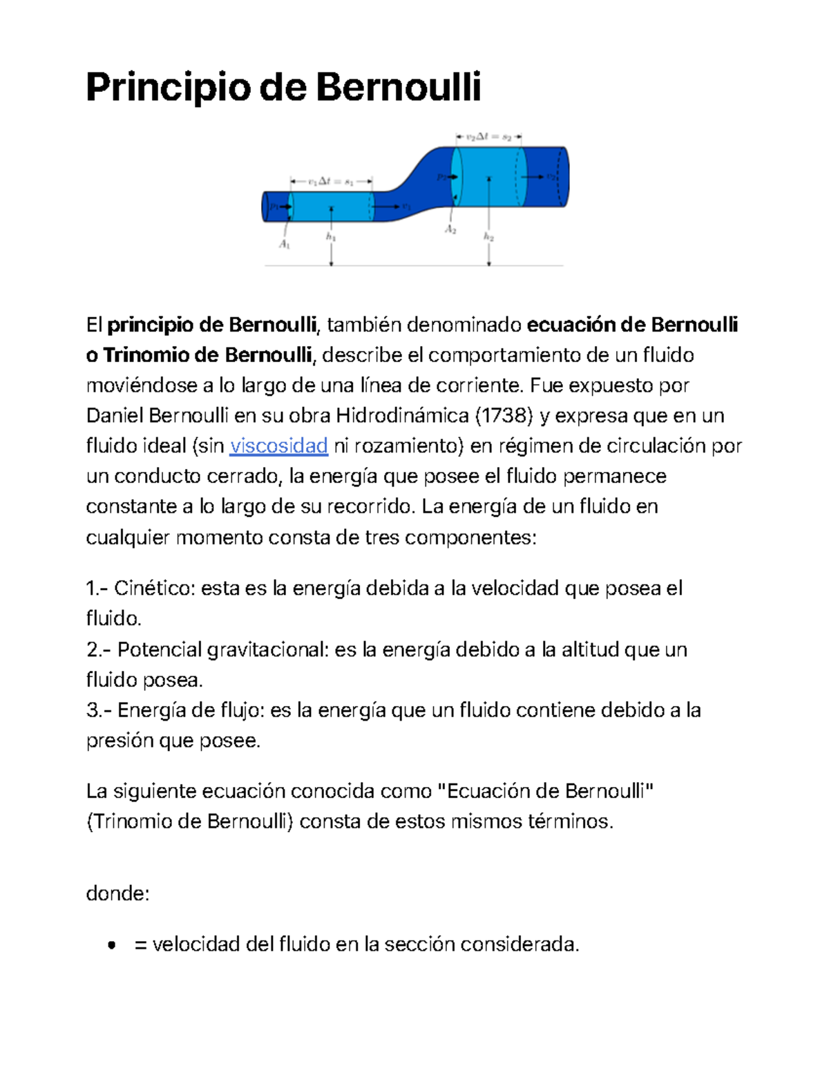 Principio de Bernoulli Astropedia Fandom - Principio de Bernoulli El ...